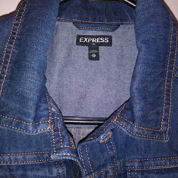Express | Jackets & Coats | New Express Sleeveless Denim Jean Jacket Xs ...